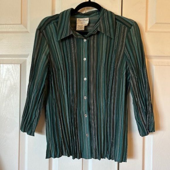 Fred David | Tops | Fred David Womens 34 Length Sleeve Blouse | Poshmark